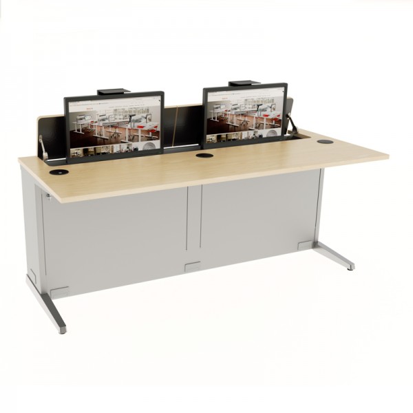 dual-user-manual-computer-desk - Workrite Ergonomics