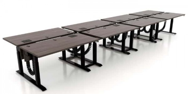 Benching Sit Stand Desks - Benching Systems - Workrite Ergonomics