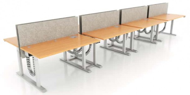Benching Sit Stand Desks - Benching Systems - Workrite Ergonomics