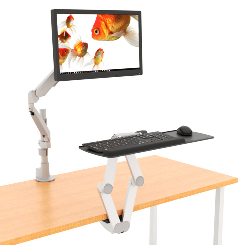 S2S Compact - Sit Stand Keyboard Tray System - Workrite Ergonomics