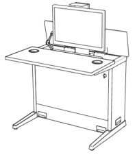 Computer Training Desk Configuration - Workrite Ergonomics