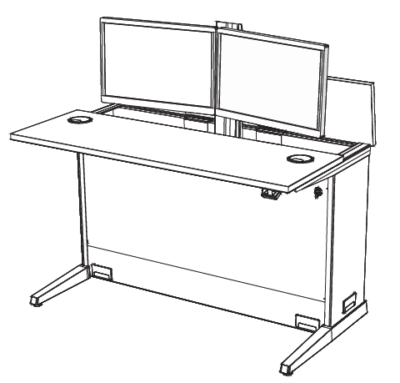 Computer Training Desk Configuration - Workrite Ergonomics
