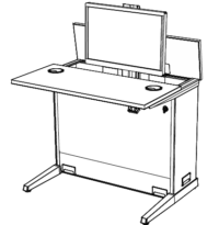 Computer Training Desk Configuration - Workrite Ergonomics