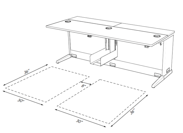 Computer Training Desk Configuration - Workrite Ergonomics