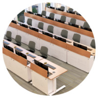 Line of Sight Computer Training Desks - Workrite Ergonomics