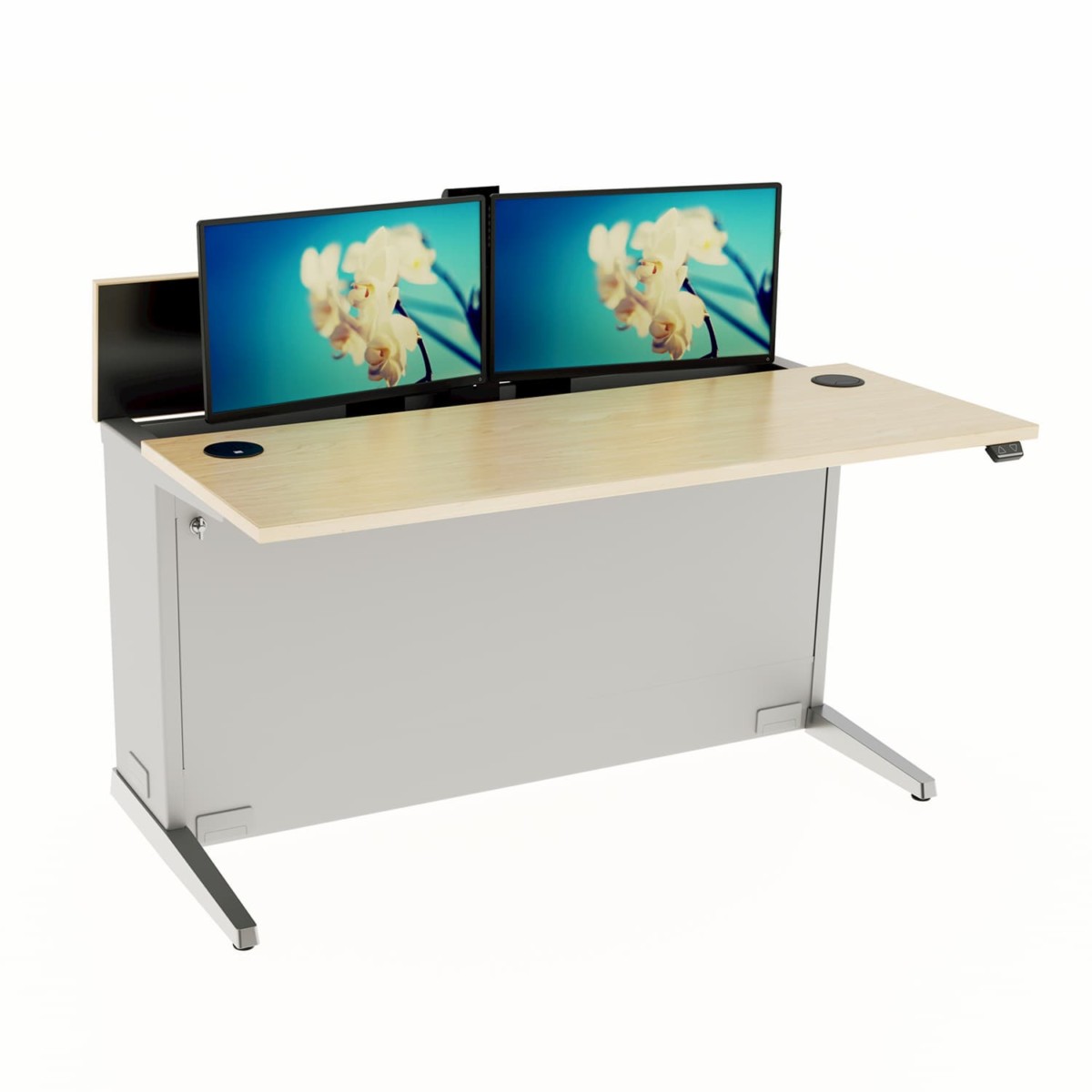 Single User Electric Computer Training Desk - Workrite Ergonomics