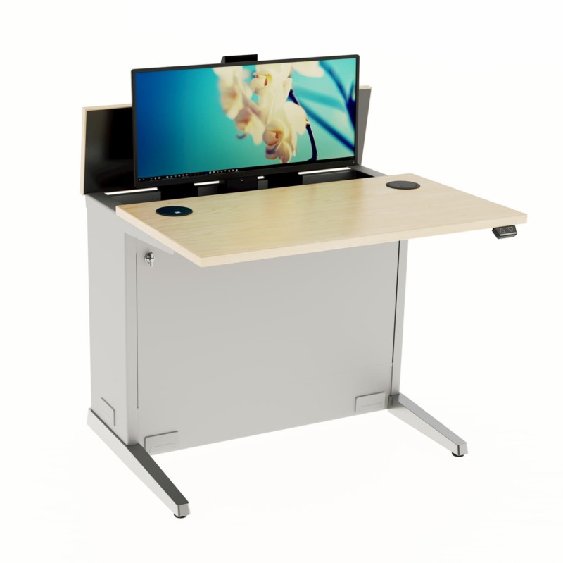 Single User Electric Computer Training Desk - Workrite Ergonomics